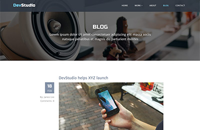 Bootstrap 4 Template for Web Development Agenceis & Developers