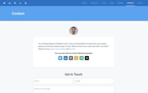 Instance - Bootstrap Personal Portfolio Template for Full Stack Developers