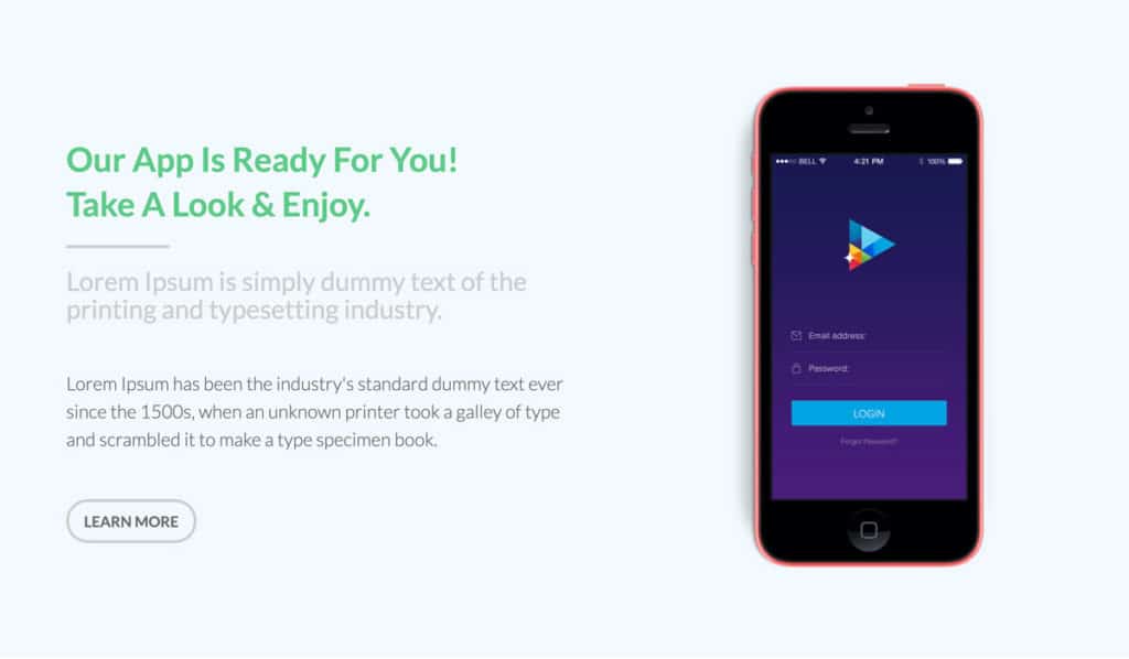 Best Free Mobile App Landing Page Templates For Developers (HTML5)