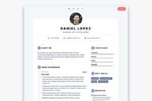 Top 5 Free Bootstrap Resume/CV Templates For Software Developers