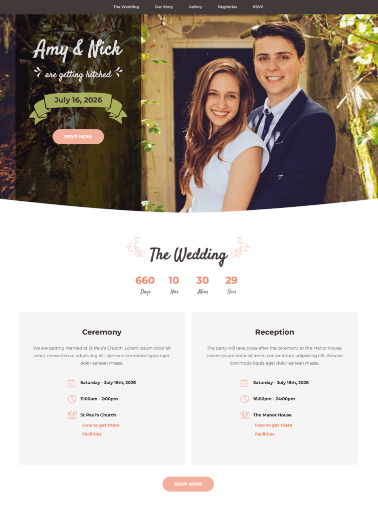 Top Bootstrap & HTML5 Templates for Stunning Wedding Websites