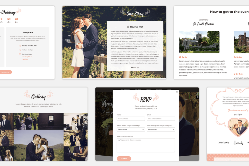 Matrimony - Bootstrap 5 Templates For Stunning Wedding Sites