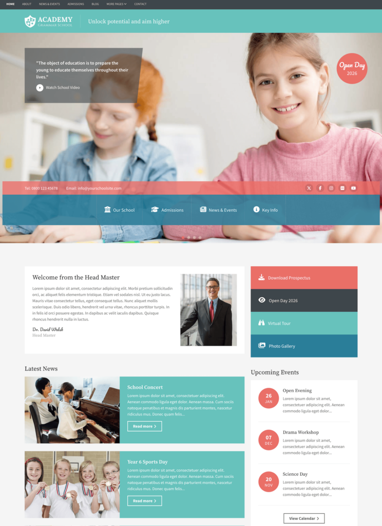 Top 3 Bootstrap Website Templates for Higher Education and Schools