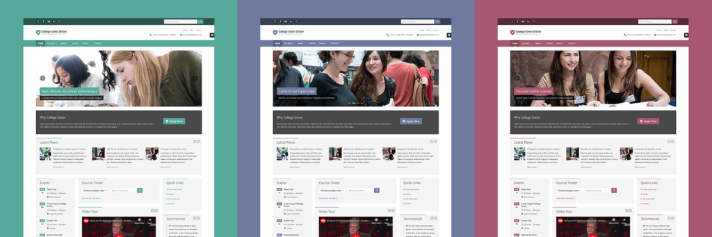 Top 3 Bootstrap Website Templates for Higher Education and Schools