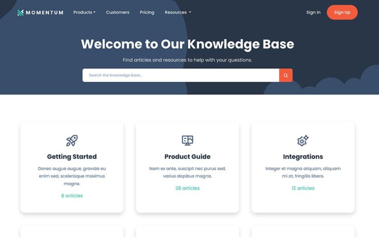 Momentum - Bootstrap 5 Website Template For Tech Businesses & Products | UX Centred Bootstrap ...